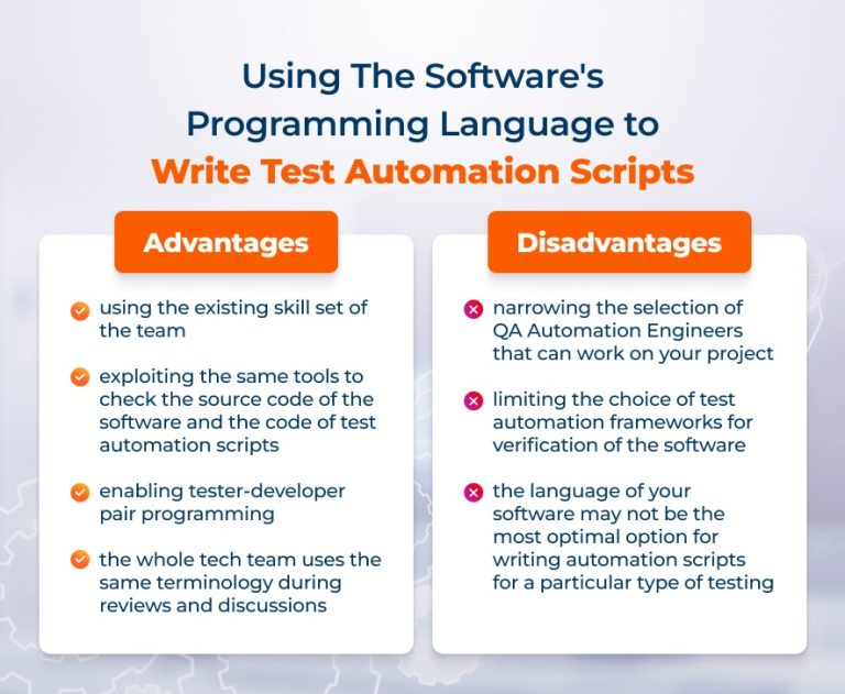 Test Automation 101: Should The Programming Languages of Your Software ...